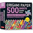 Amazon.com: Origami Paper 500 sheets Rainbow Patterns 6" (15 cm ...