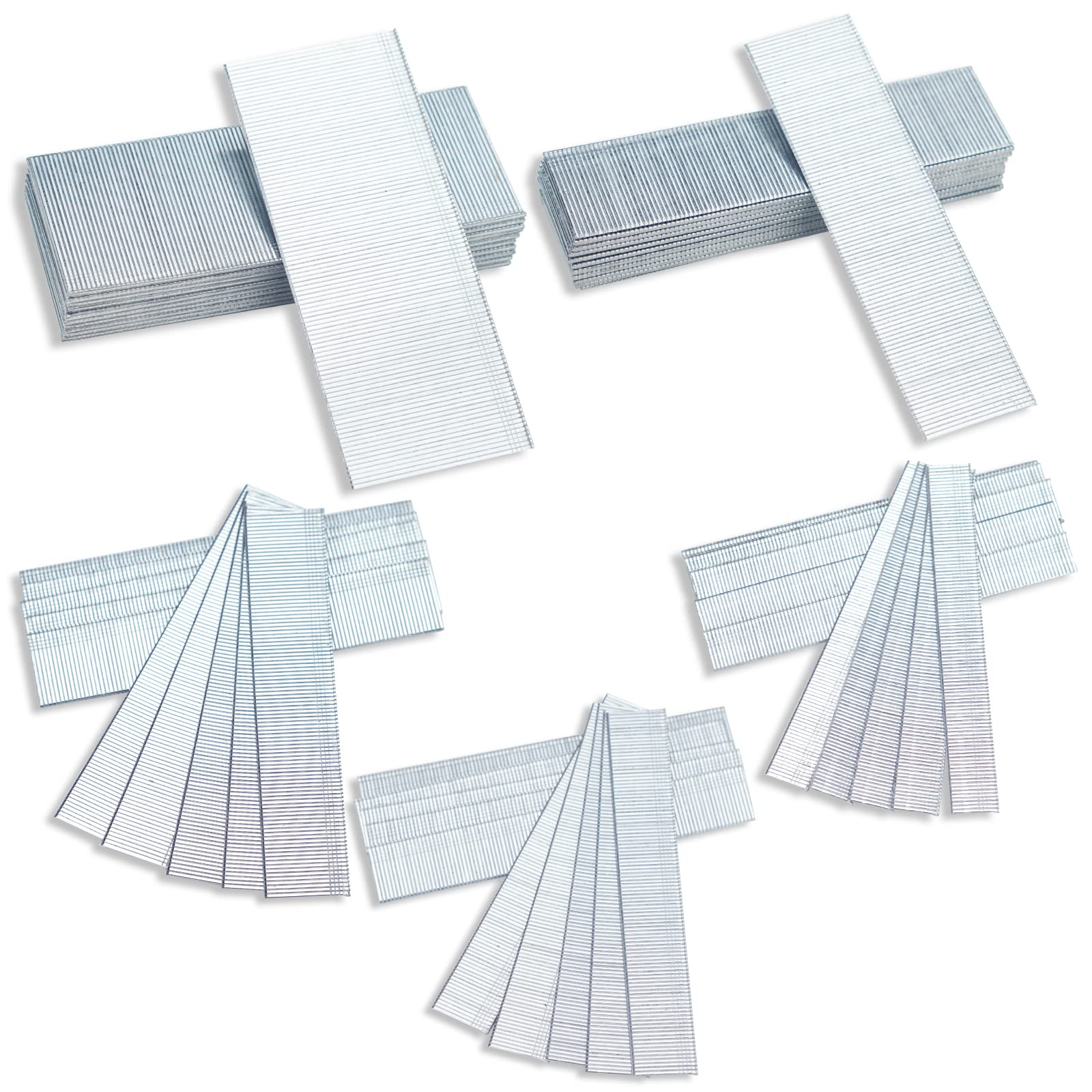 PINOZE 18 Gauge Brad Nails Galvanized, 5000-Count (2”, 1-1/4”, 1”, 3/4 ...