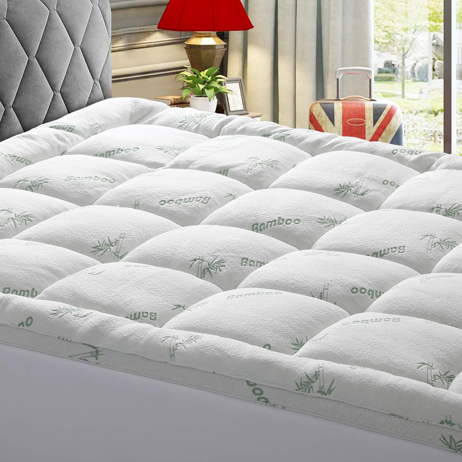 Amazon KARRISM Extra Thick Mattress Topper Cooling Mattress Pad