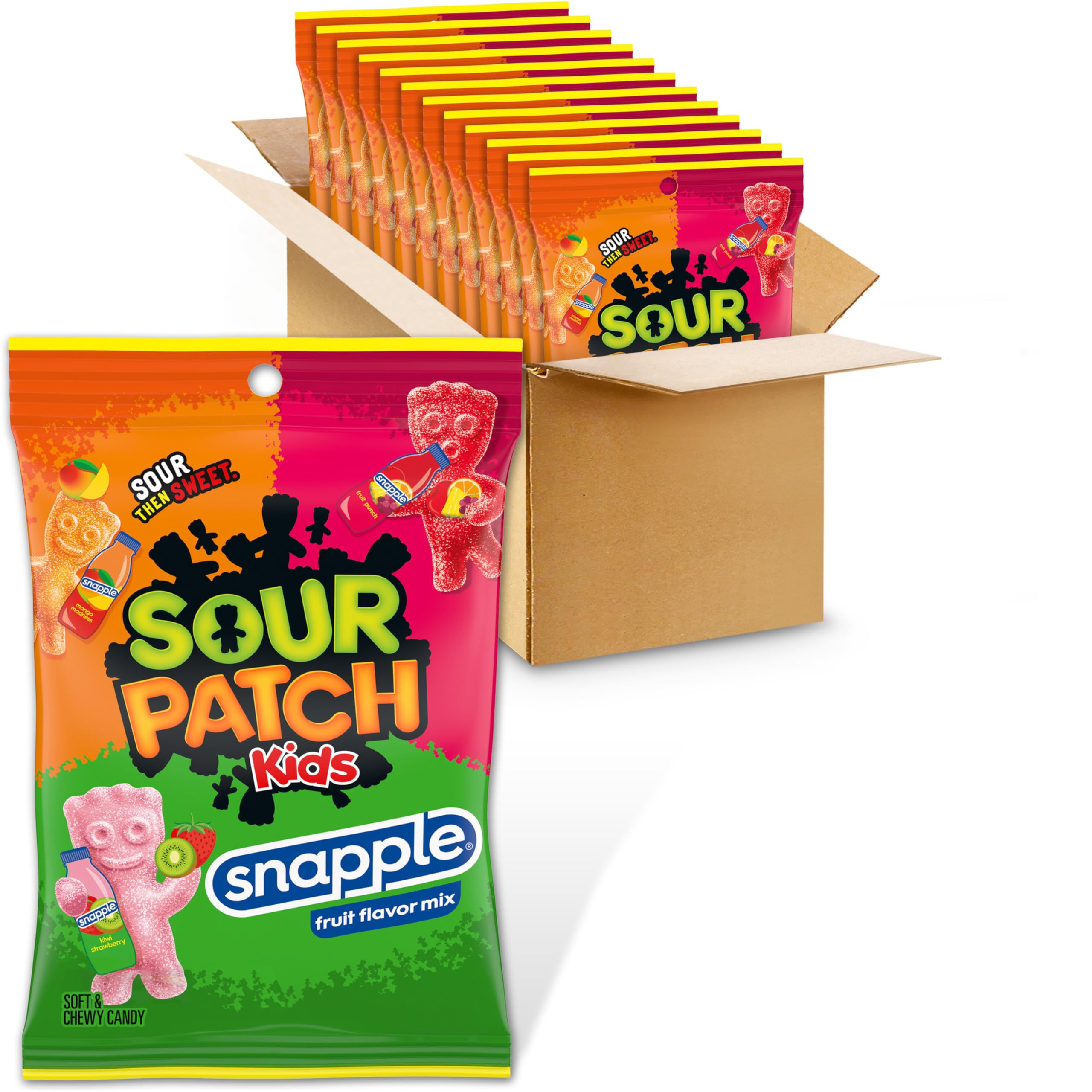 SOUR PATCH KIDS Snapple Soft & Chewy Candy, Bulk Candy, 10-8.02 oz Bags for sale | Katy, TX ...