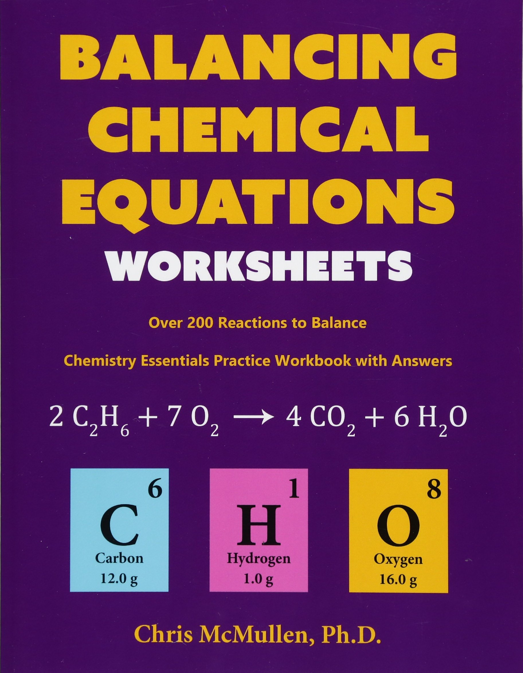 Chemical Equation Balancer Worksheet Perreference