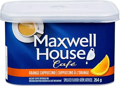 Maxwell House Café Orange Cappuccino Instant Coffee, 264g (Pack of 8 ...
