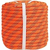 YUZENET Braided Polyester Arborist Rigging Rope (3/8 inch X 100 feet ...
