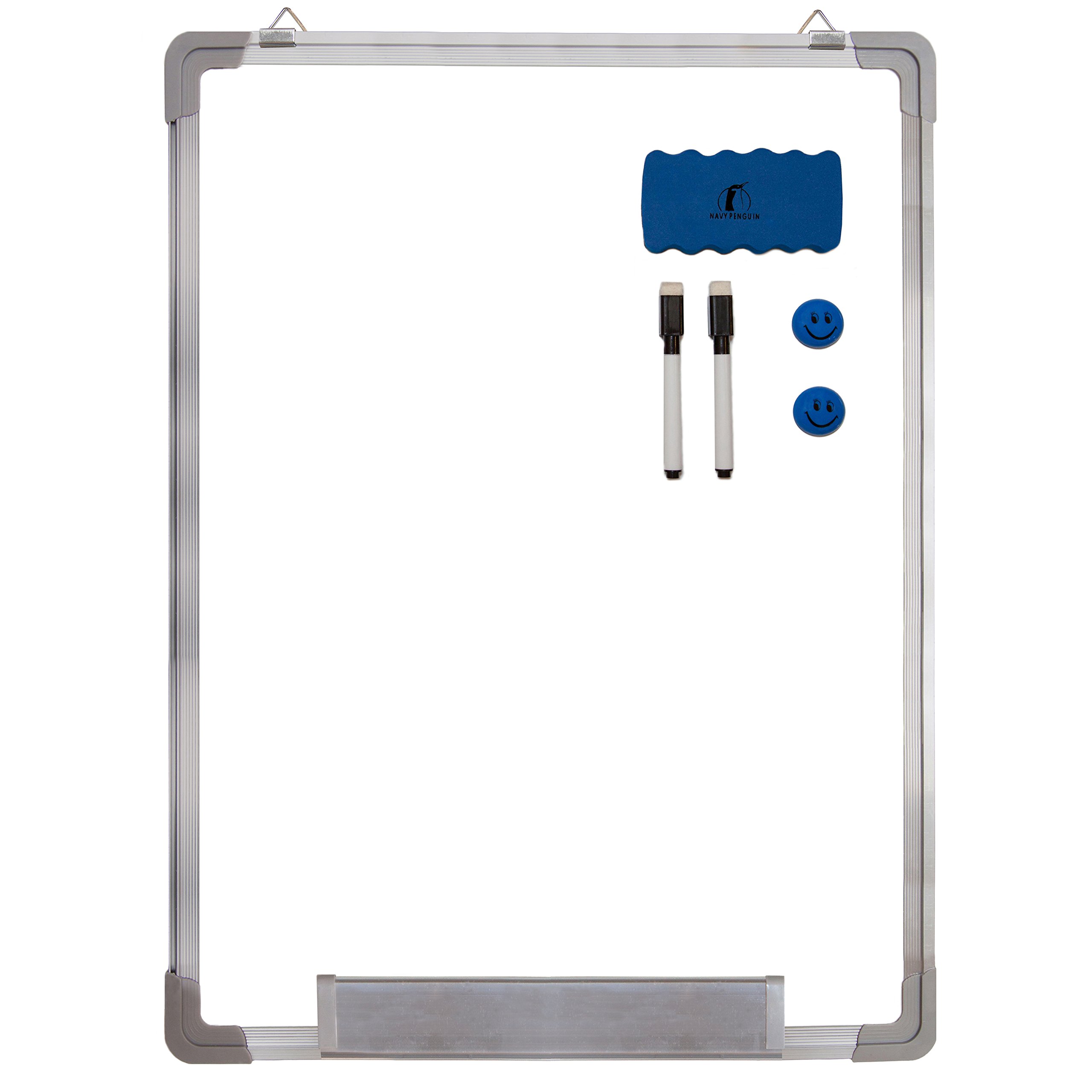 Whiteboard Set - Dry Erase Board 24 x 18" + 1 Magnetic Dry Eraser, 2 ...