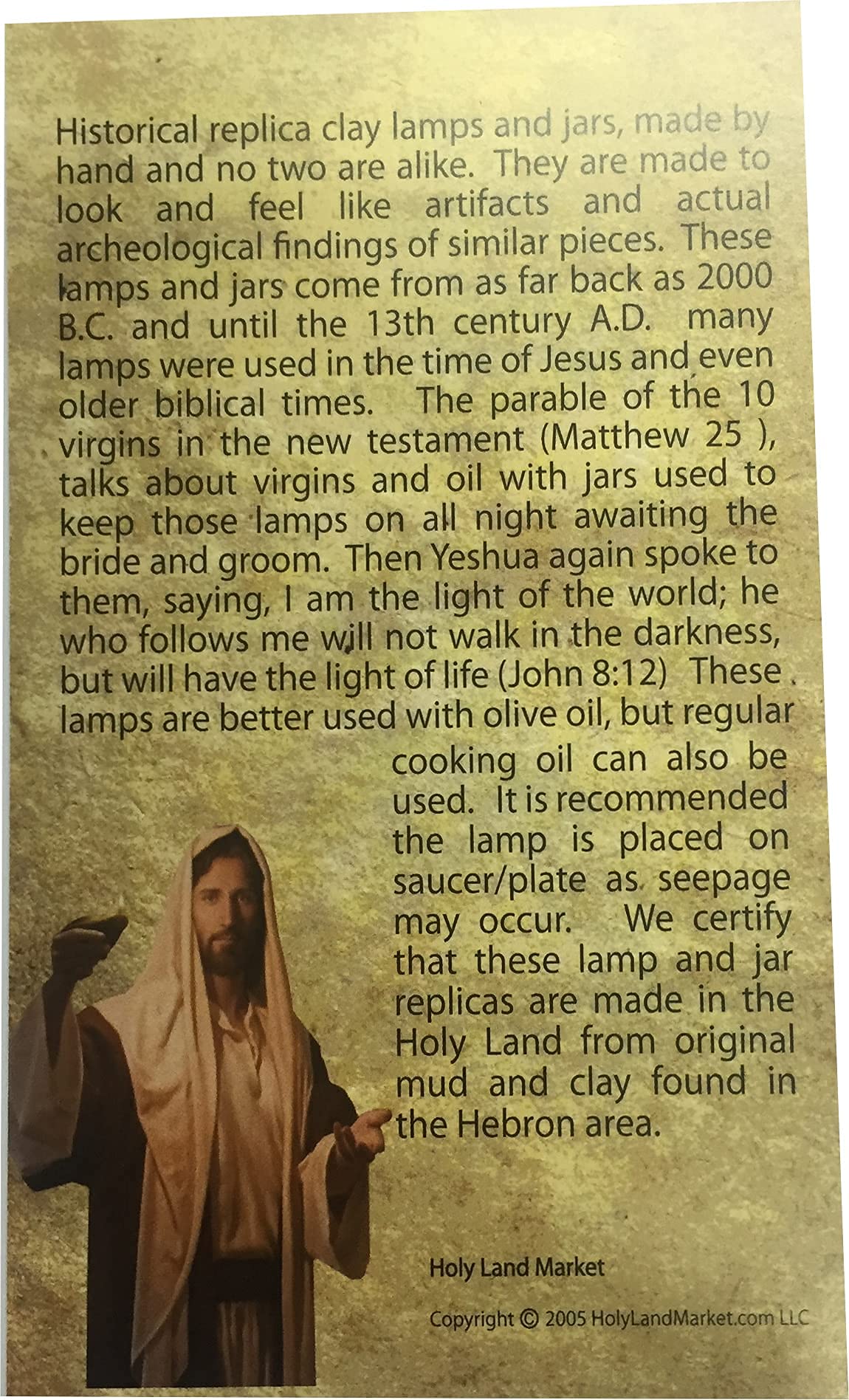 Mua Holy Land Market Herodian Ancient Biblical Oil Lamp Replica ...