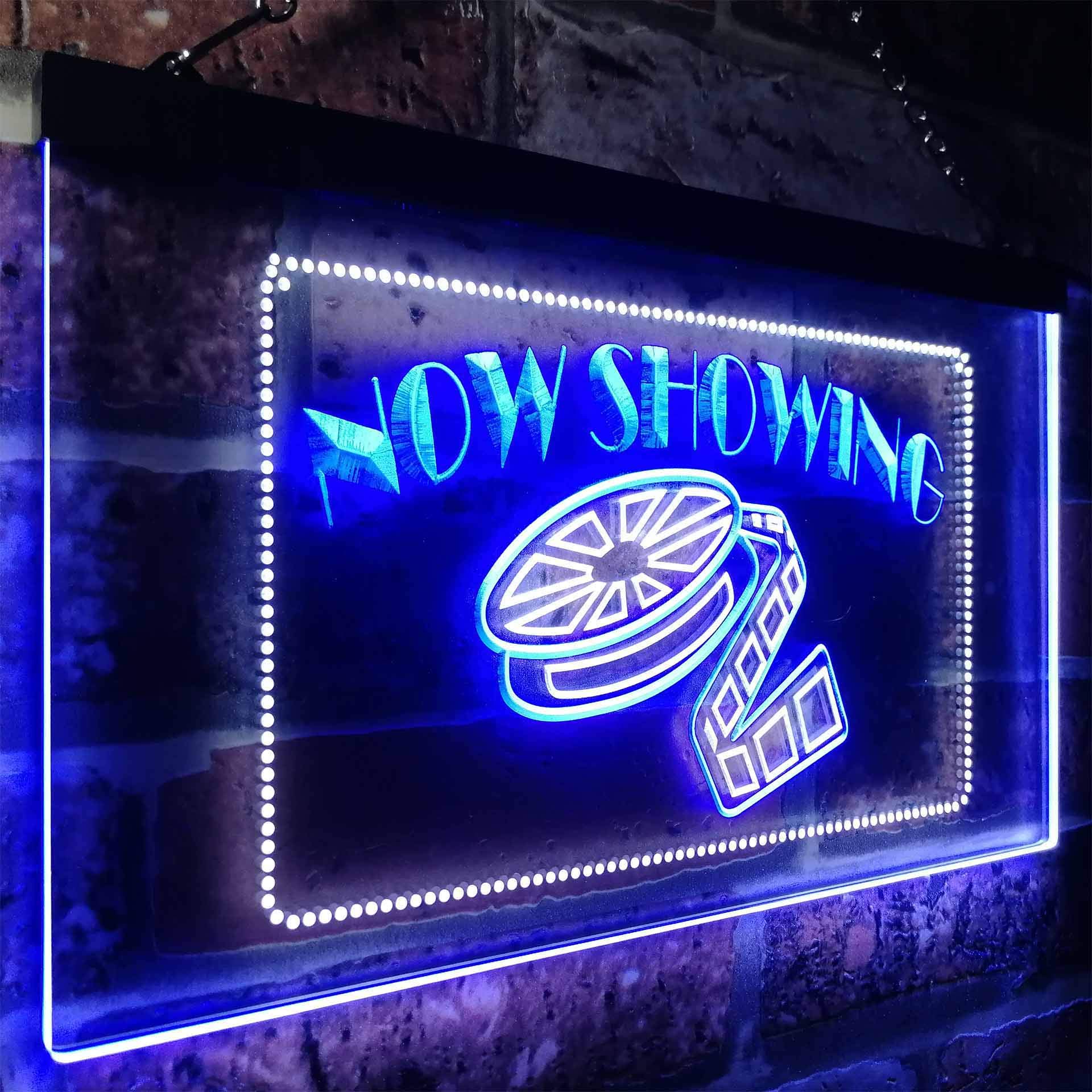 ADVPRO Now Showing Film Movie Home Theater Dual Color LED Neon Sign ...