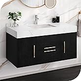 Amazon.com: DWVO 36 Inch Floating Vanity Bathroom, 2-Pcs/Set Wall ...