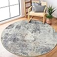Amazon.com: Lahome Modern Abstract Round Rug - 5Ft Grey Living Room ...