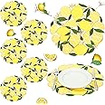 Amazon.com: 6 Pcs Spring Summer Embroidered Lemon Placemats 14'' Lemon ...