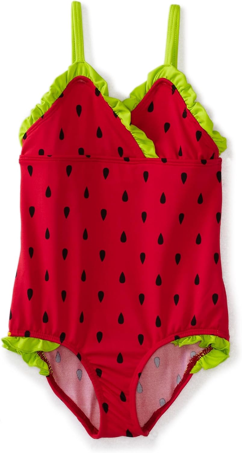 Amazon.com: Pink Platinum Little Girls' Watermelon Prined One Piece ...