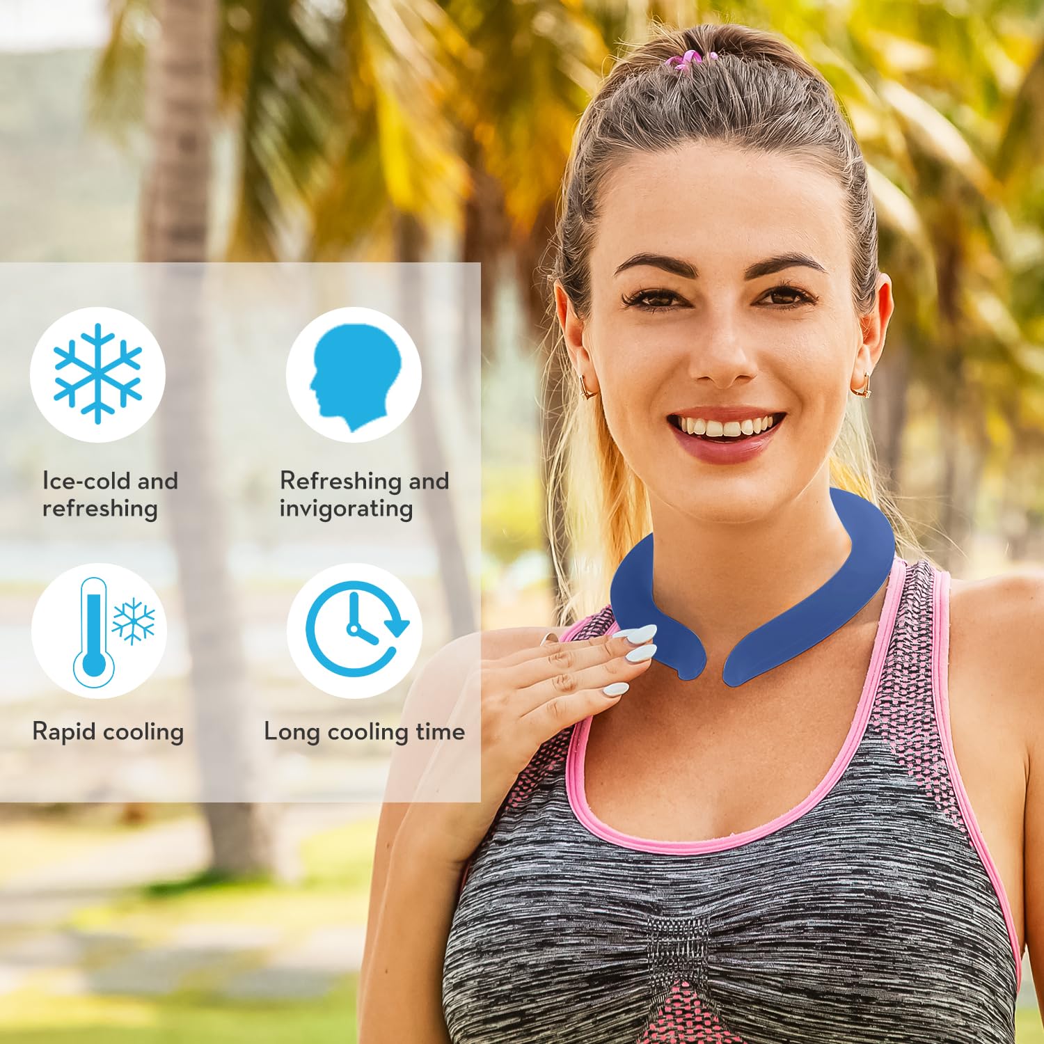 Mua Neck Cooling Tube, Reusable Ice Neck Cooler Wearable Body Cooling ...