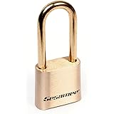 Sesamee K436 4 Dial Bottom Resettable Combination Brass Padlock with 1 ...
