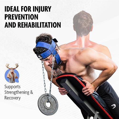 Iron Neck AmStaff Fitness Neck Harness - Adjustable Head & Chin Strap ...