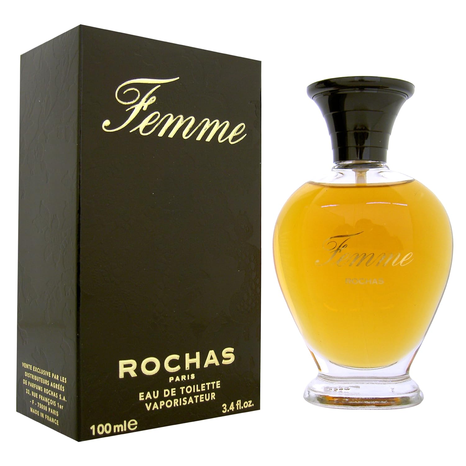 Rochas FEMME Eau De Toilette Perfume 100ml (3.3 Oz) Spray: Amazon.co.uk ...