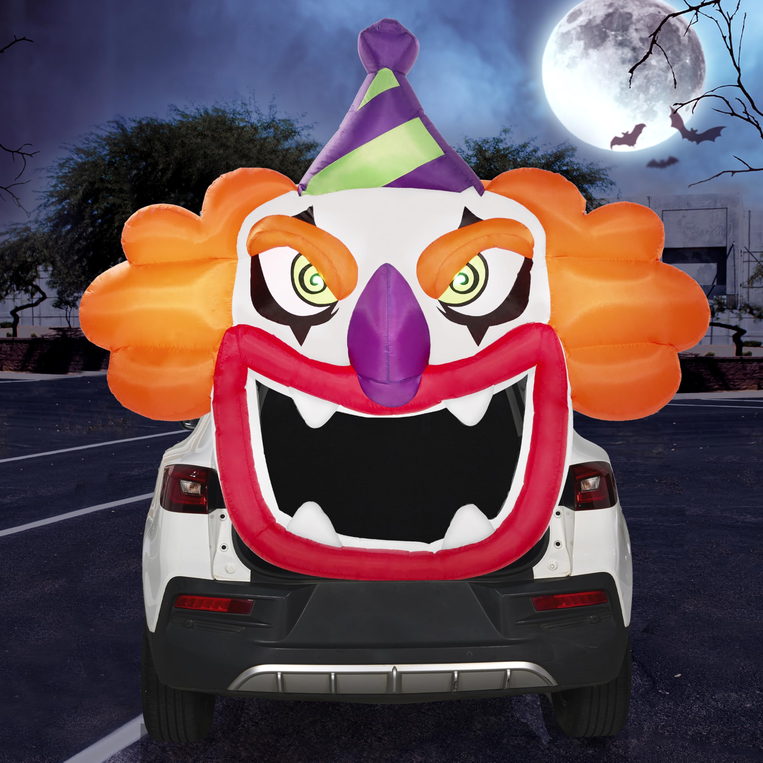 Joiedomi Halloween Inflatable Trunk or Treat Car Decorations, Clown ...