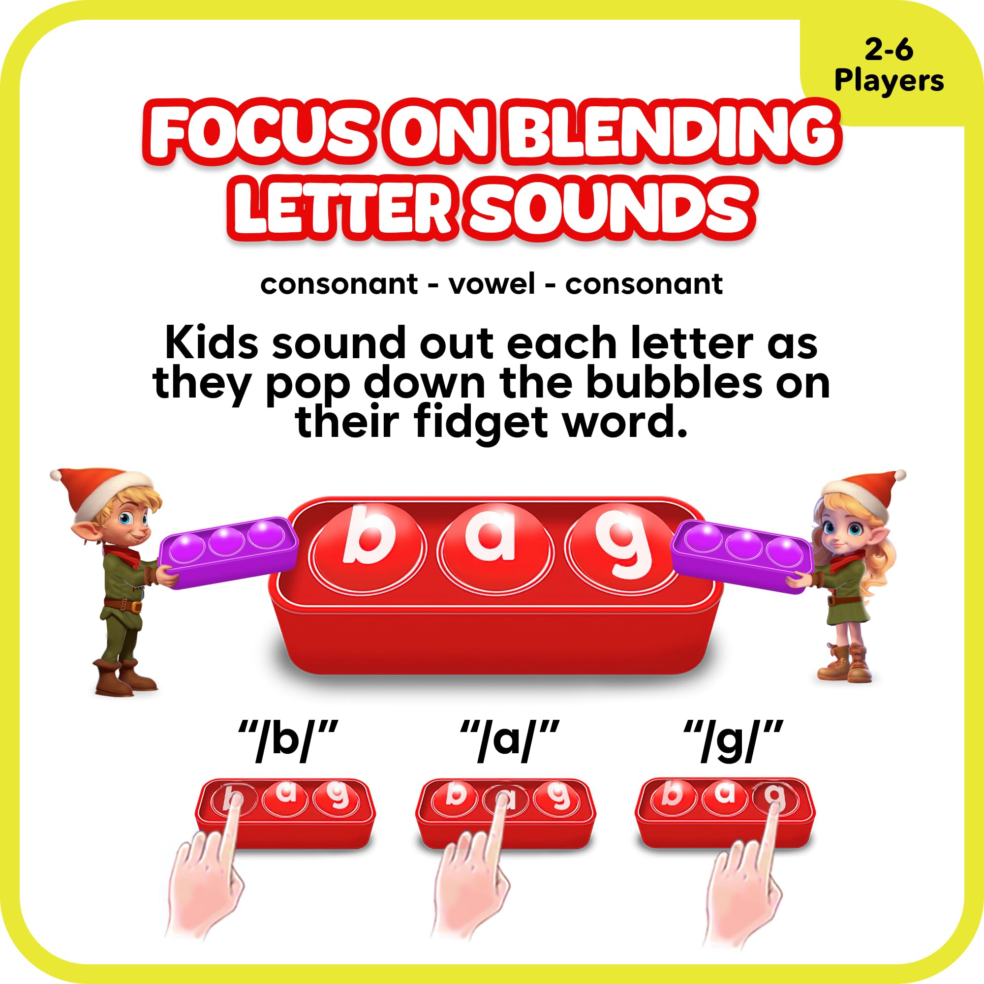 Mua Sneaky Elves CVC Sight Words Game, Mini Pop Sensory Toy to Learn ...