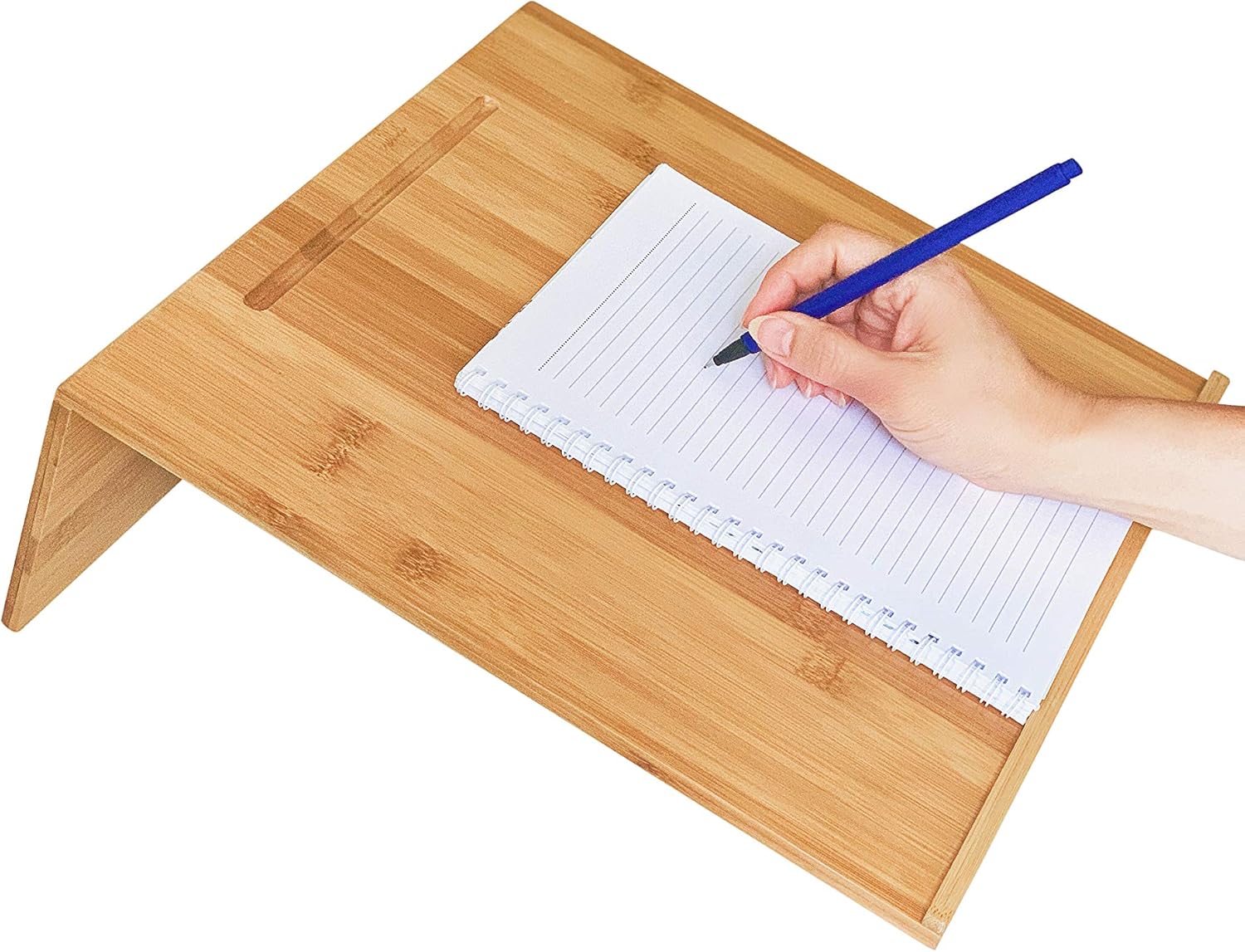 Yangtastic® Bamboo Writing Slope with Handle, Pen Holder, Anti-Slip ...