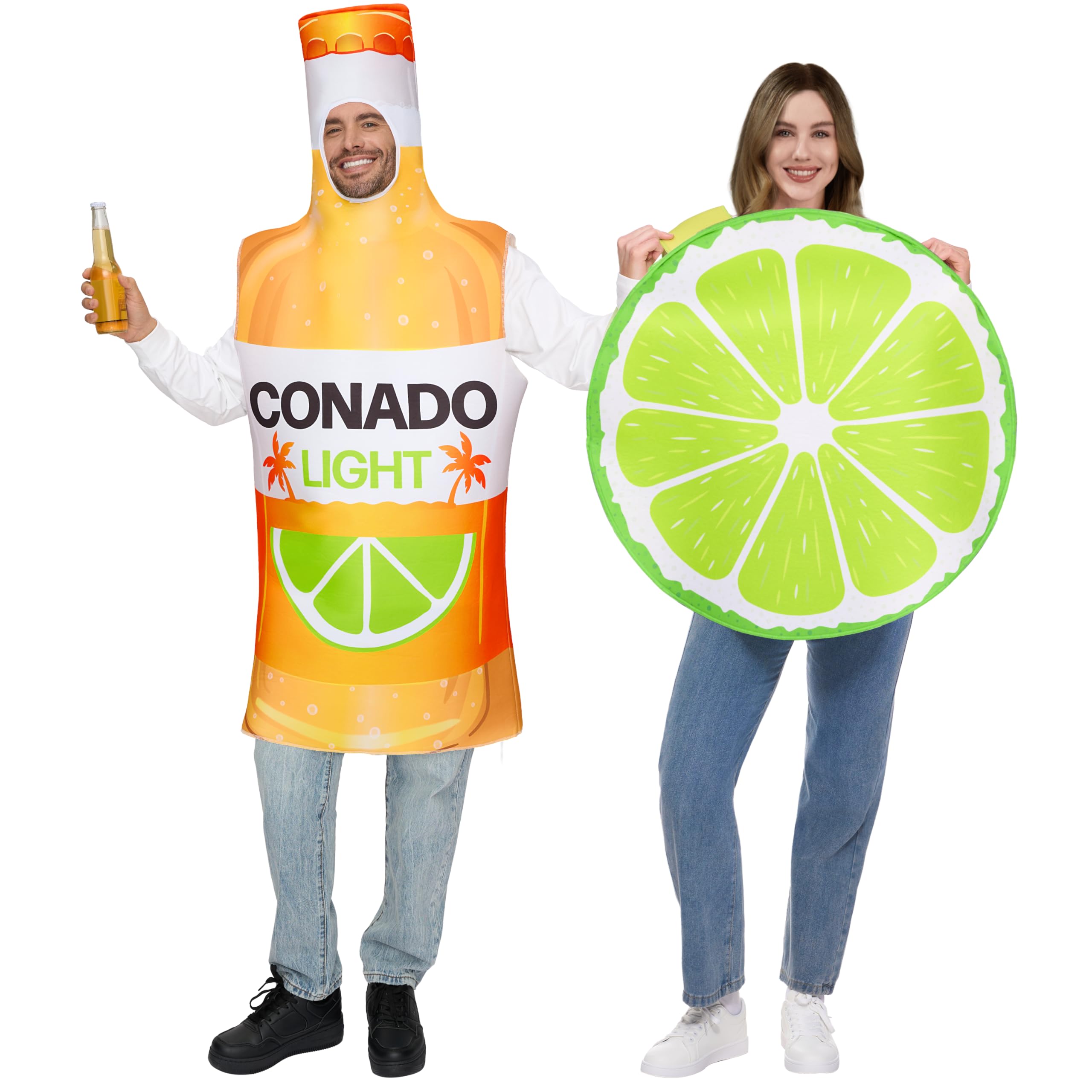 Spooktacular Creations Couples Halloween Costumes, Adult Couple Lime ...