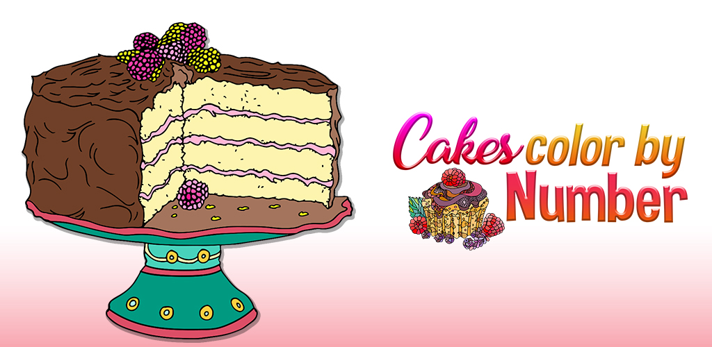 Cakes Color By Number - Desserts Coloring Book:Amazon.com:Appstore for ...