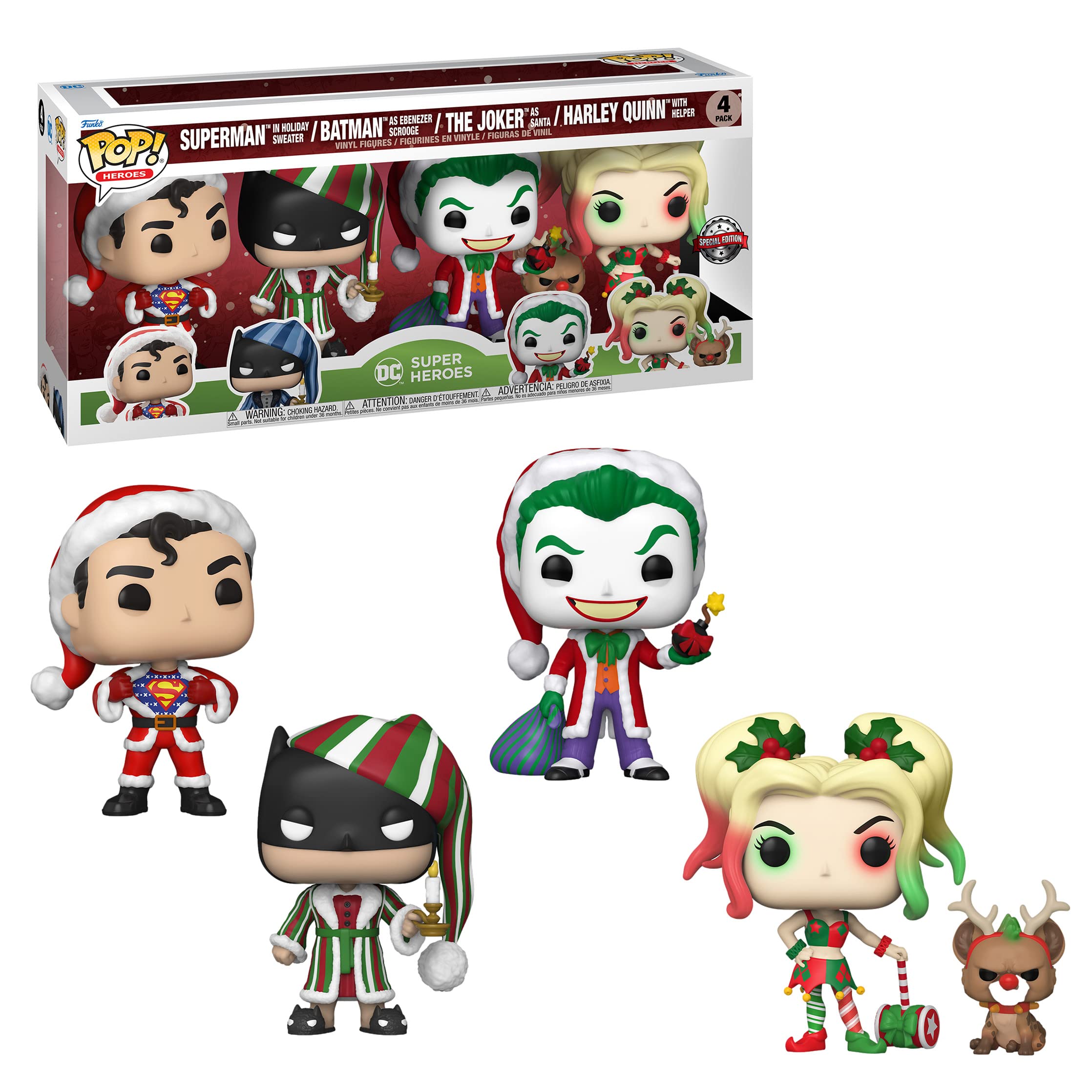 Mua Funko! POP 4PK DC Holiday, FUN58577, Multicoloured trên Amazon Mỹ ...