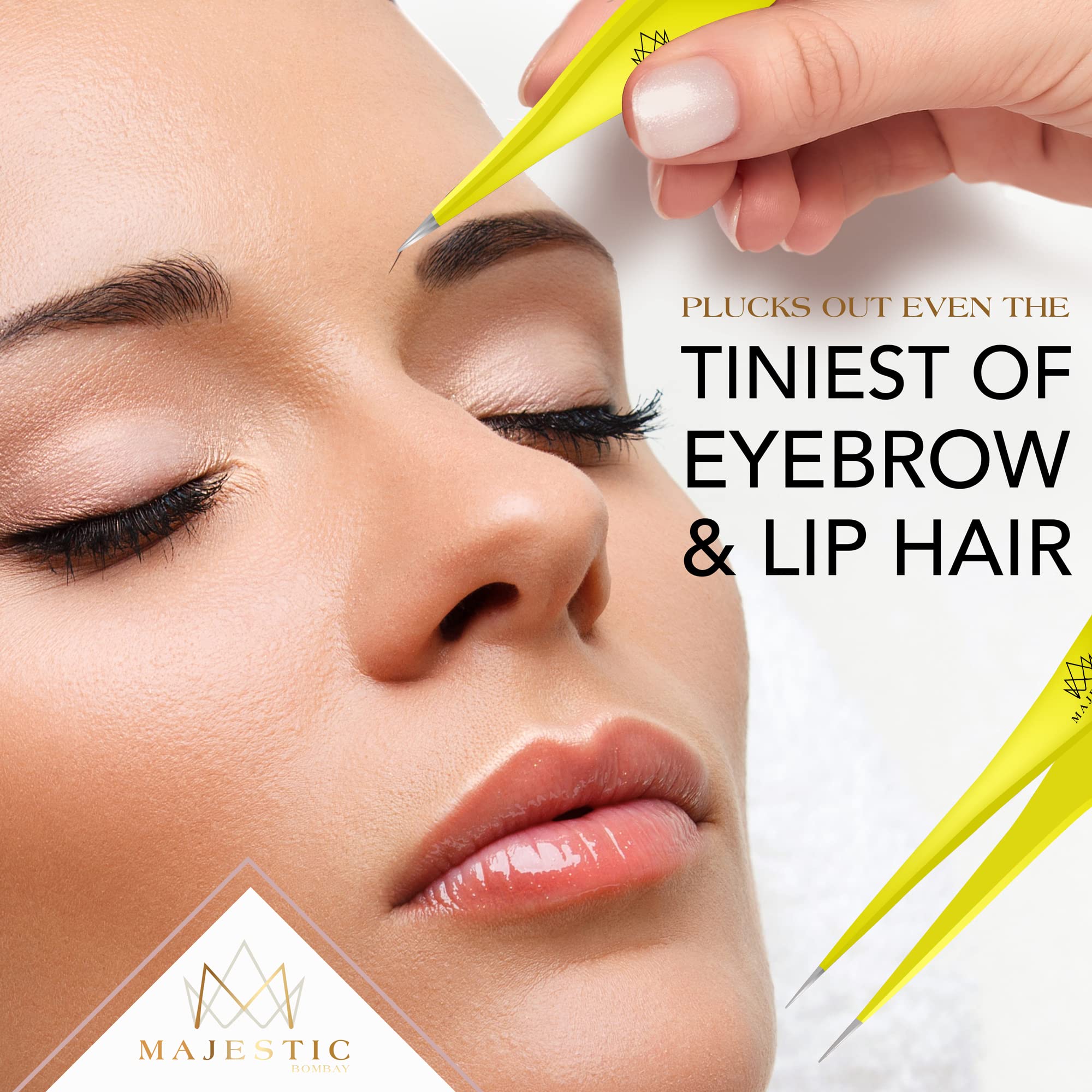 Mua Majestic Bombay Fine Point Tweezers for Women and Men – Splinter ...