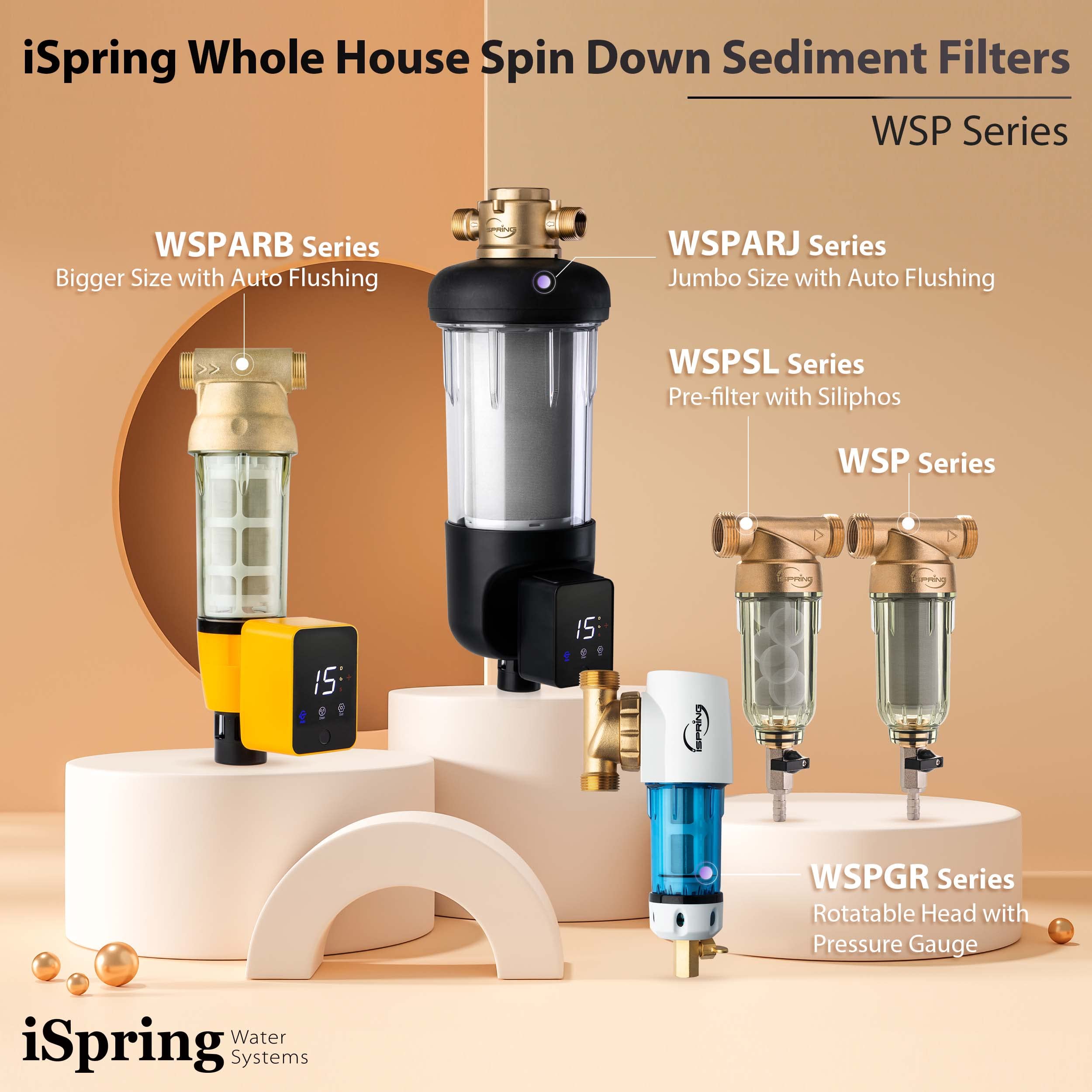 Mua iSpring WSP-200 Reusable Whole House Spin Down Sediment Water ...