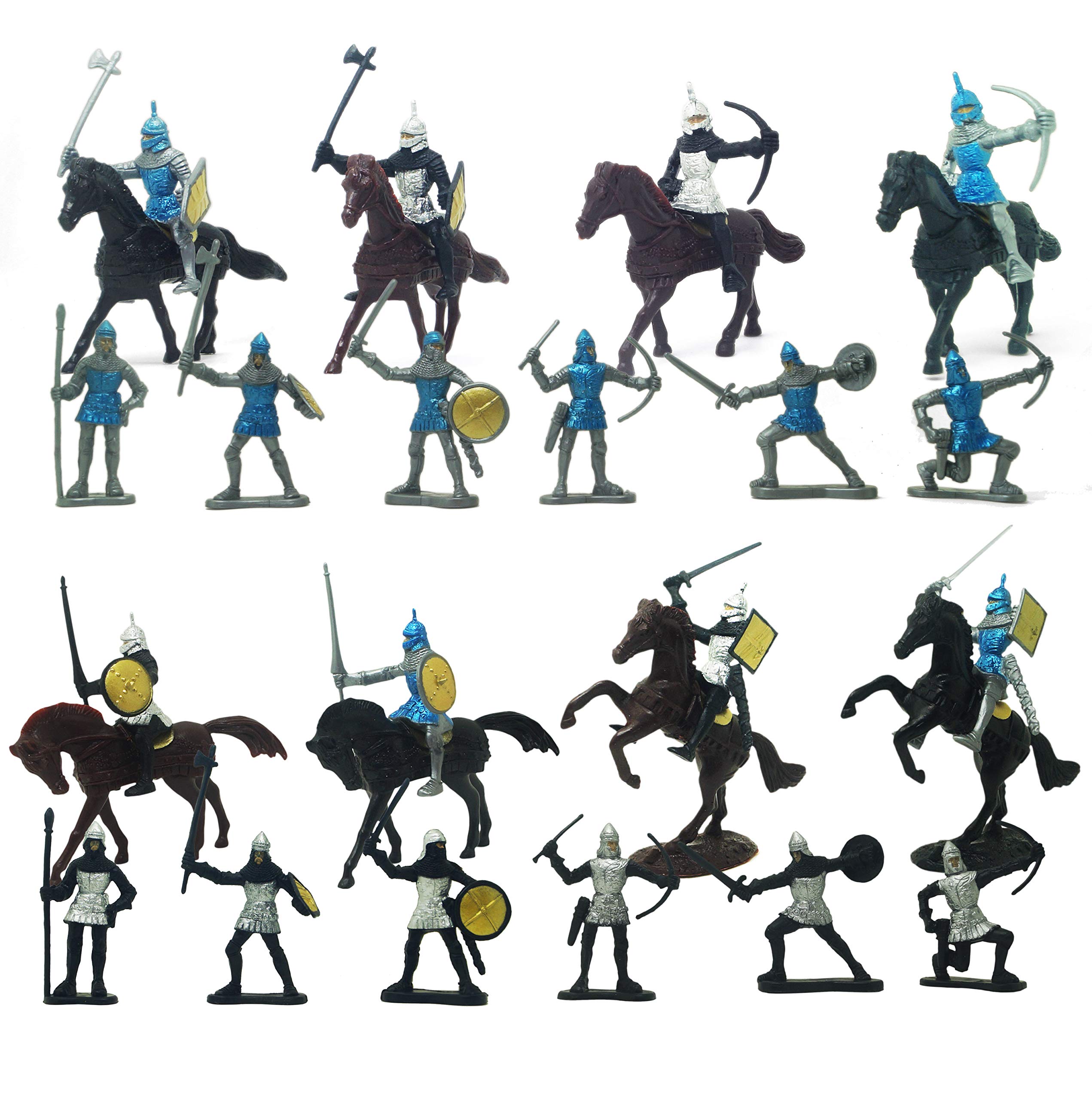 Mua 28 Pieces Colorful Middle Ages Military Figures Soldier Knight ...