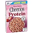 Amazon.com: Cheerios Protein Cereal, Strawberry, 8g Protein, Large Size, 11.2 oz