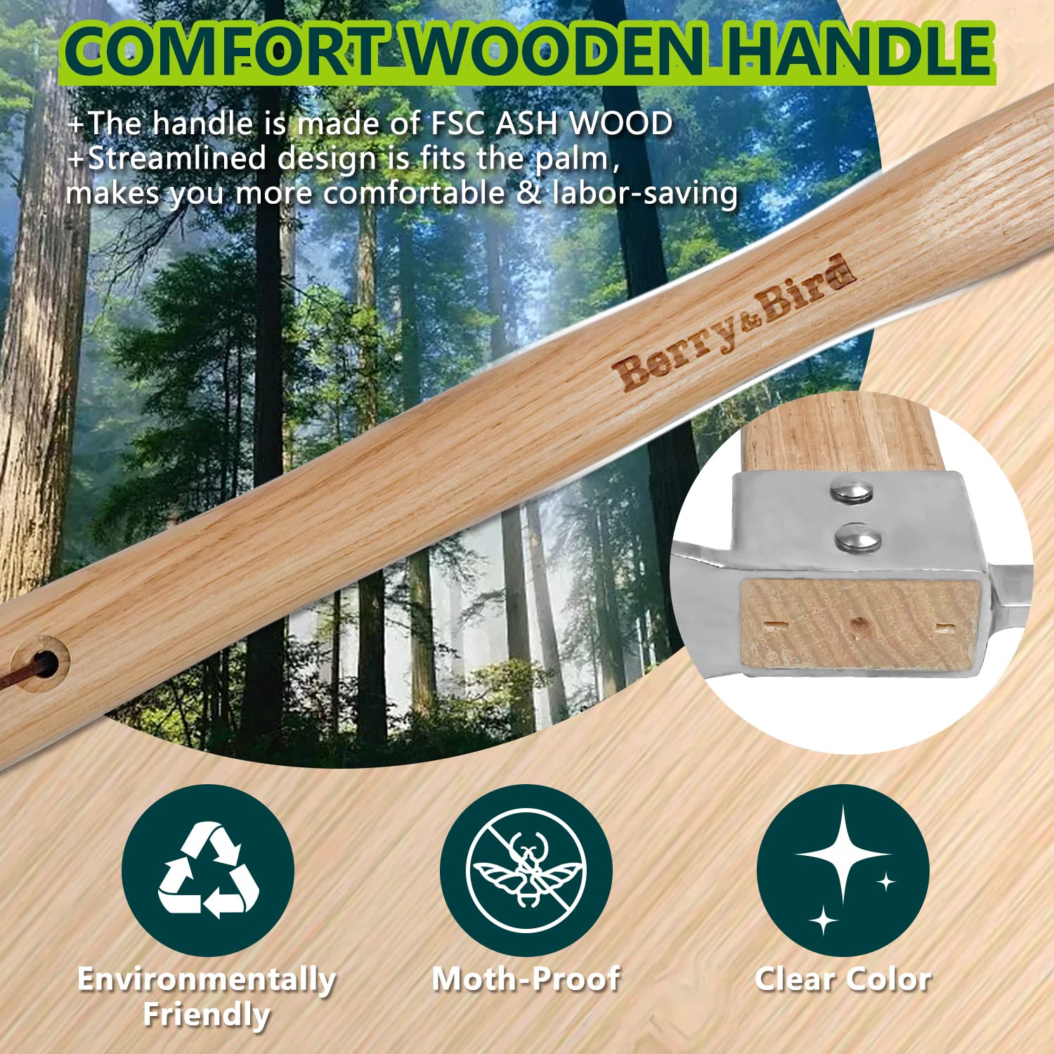 Mua Berry&Bird Gardening Pick Axes, Stainless Steel Pickaxe Mattock Hoe ...