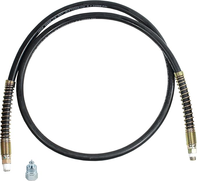 Amazon.com: 6' Hydraulic Hose 10,000 PSI 1/4" NPT with 1/4" NPT Hose ...