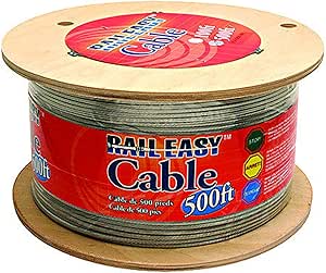 Atlantis Rail Systems RailEasy Cable 5/32" Roll - 500 FT #C0978-4500 ...