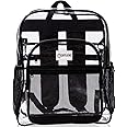 Amazon.com | SHYLERO Clear Backpack For Work XL - Heavy Duty School ...