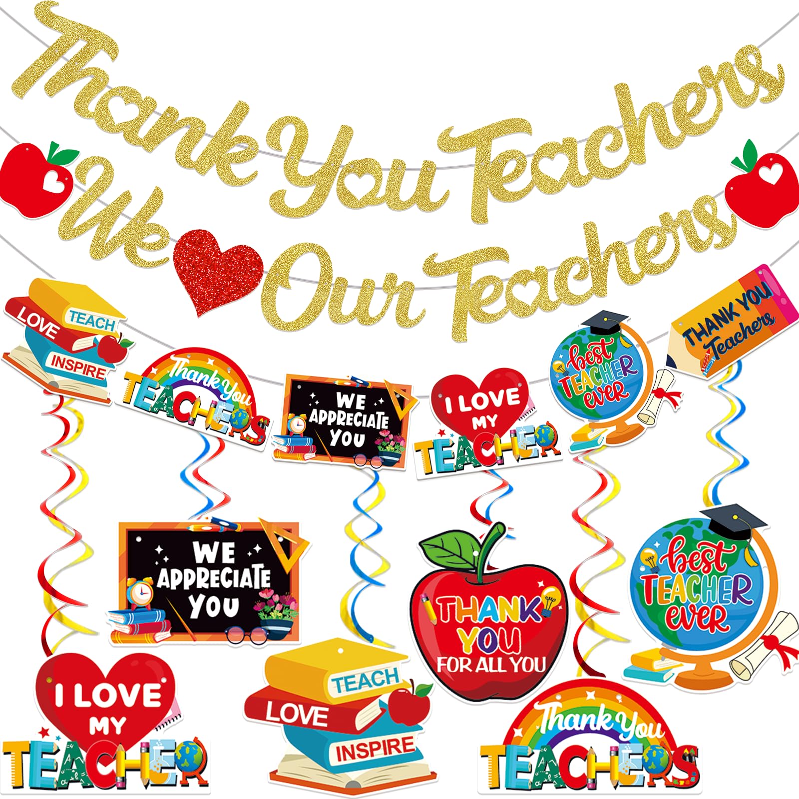 Teacher Appreciation Banner Thank You Teachers Banner Teacher ...