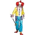 Amazon.com: Fun World Men's Wicked Clown Master Adult Costume, Multi ...