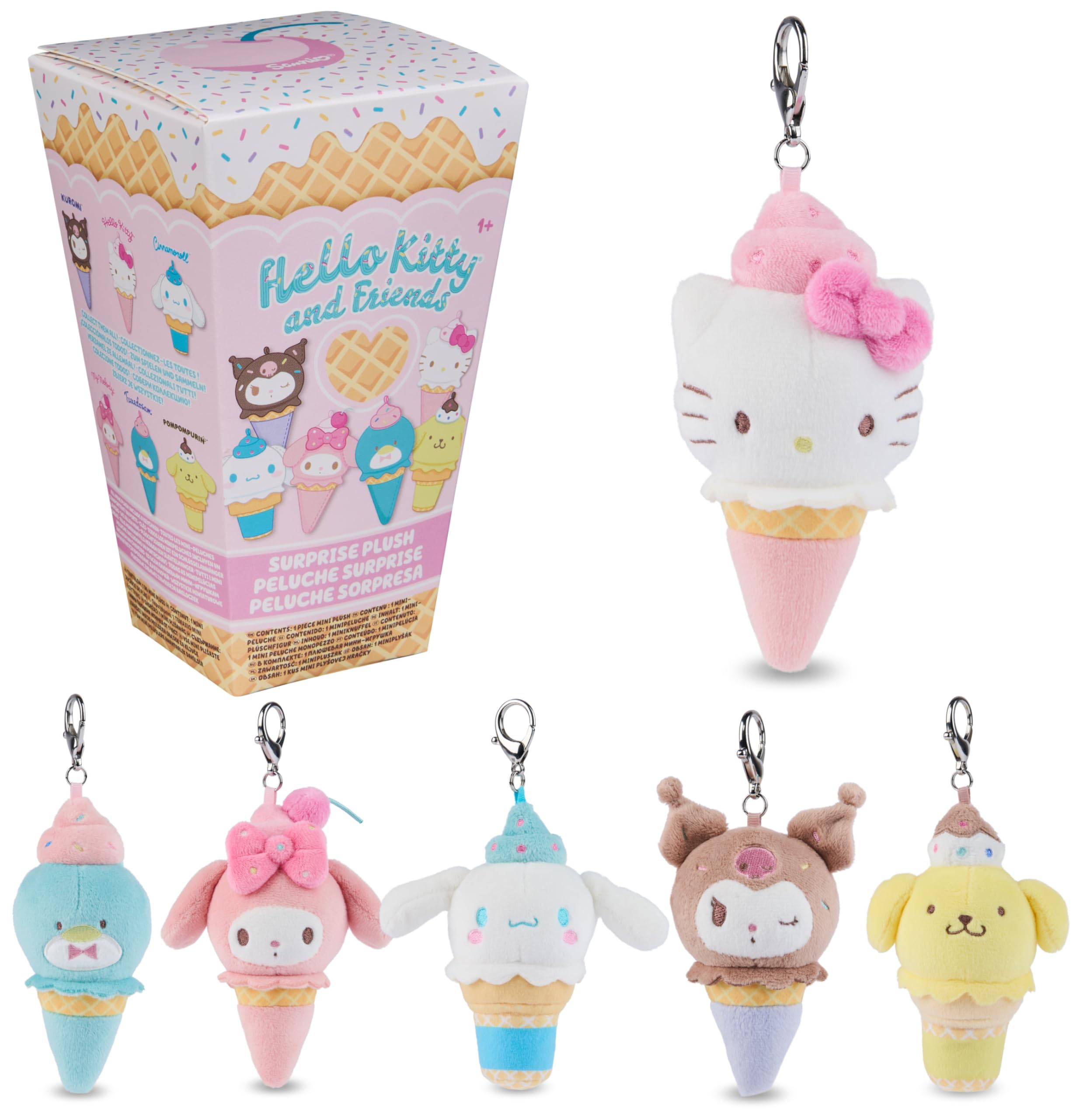 GUND Sanrio Hello Kitty and Friends Ice Cream Surprise Plush Toy ...