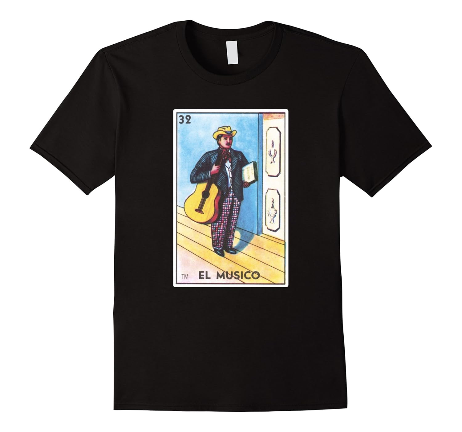 El Musico Card T-Shirt Musician Tarot Loteria-CL – Colamaga