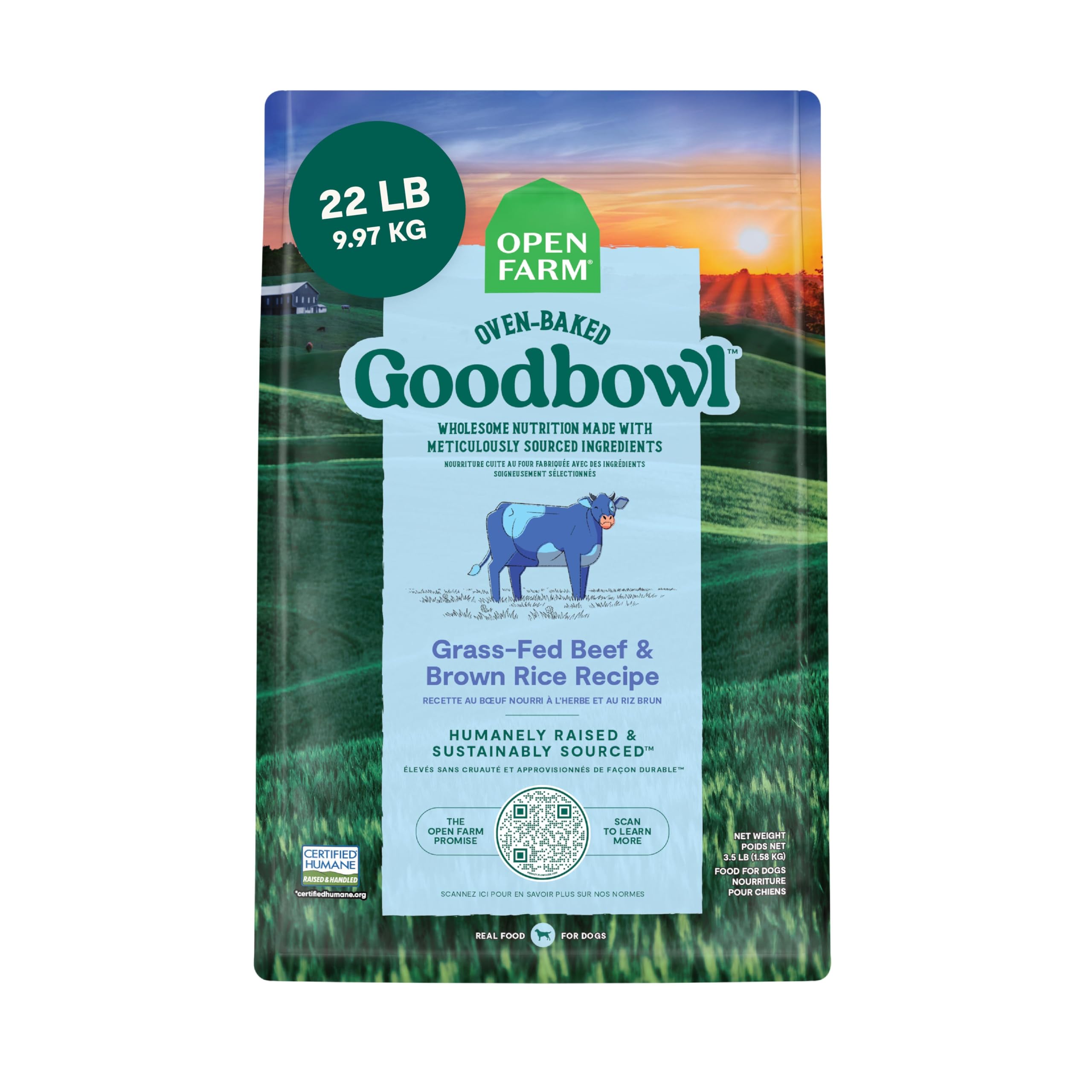 Open Farm Goodbowl, Oven-Baked Small Batch Dry Dog Food - Grass-Fed ...