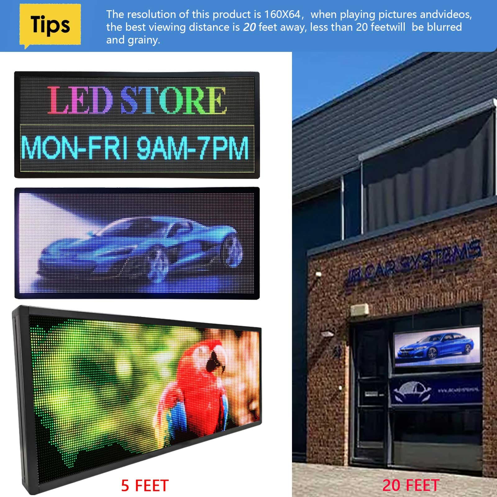 Mua HS Led Sign Scrolling Programmable ,Open Neon Signs Display，Digital ...