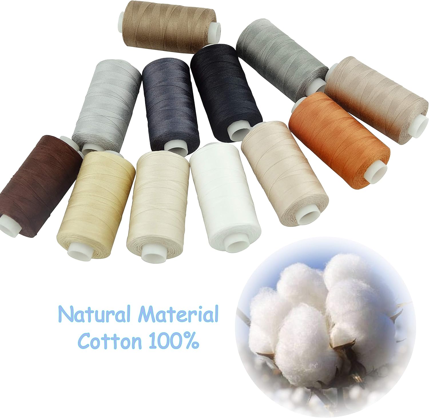 Simthread Cotton Sewing Thread Quilting Thread for Sewing and Quilting ...