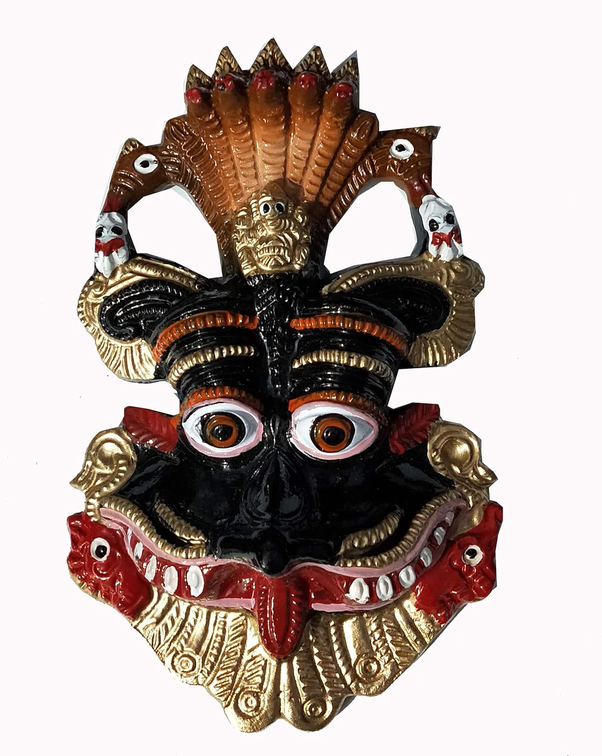 Salvus APP SOLUTIONS Narsingh Black face Wall Hanging Metal Mahakal ...