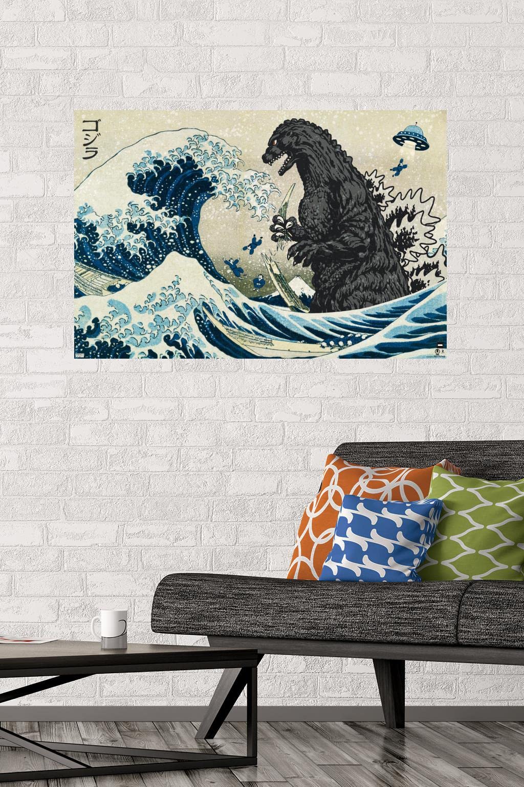 Mua Trends International Godzilla - Great Wave Wall Poster, 34L x 22.4W ...