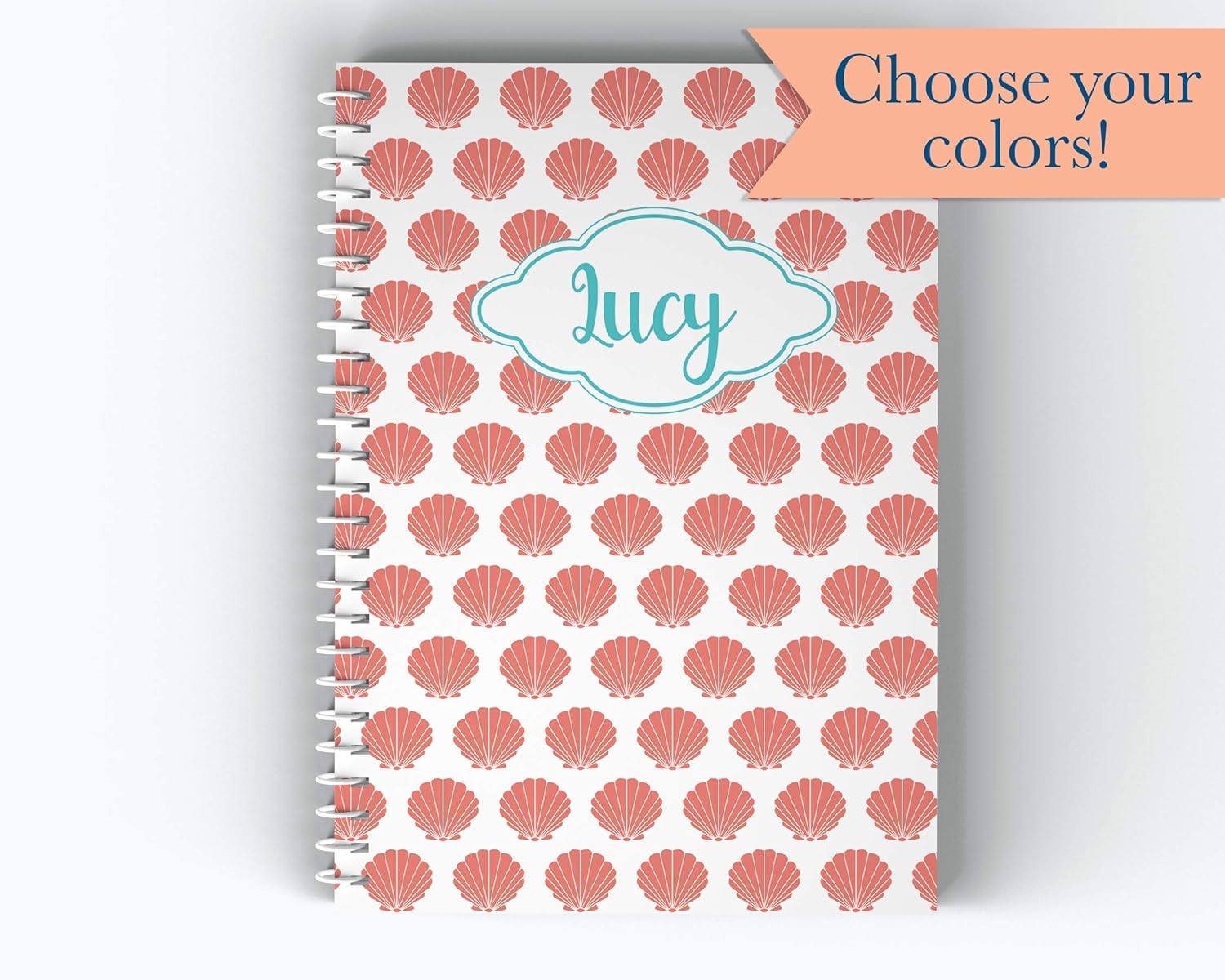 Amazon Personalized Notebook Name And Scallop Seashell Design amazon-personalized-notebook-name-and-scallop-seashell-design