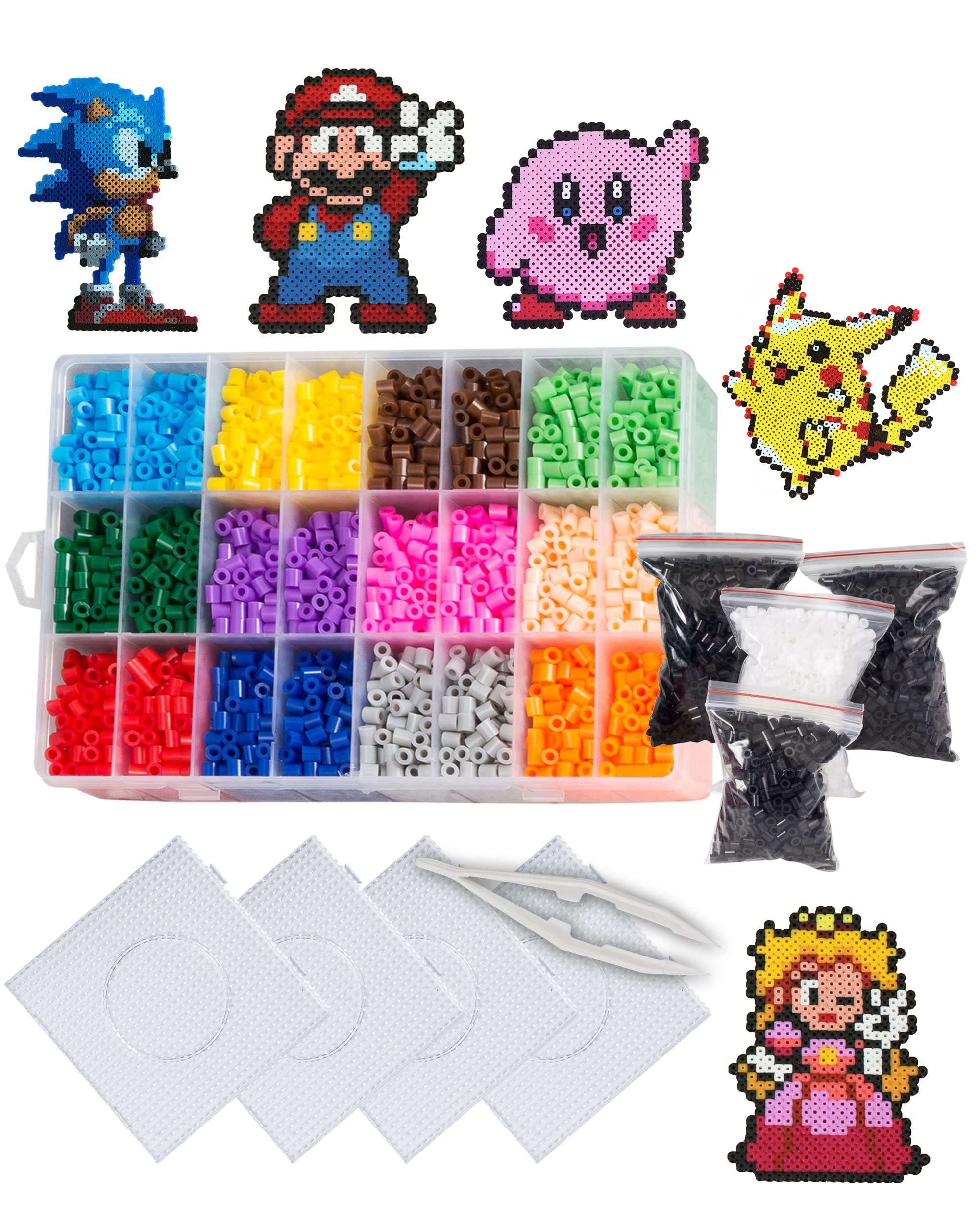 Mua Fuse Beads Kit in a Box, 14 Bright Retro Gaming Color Colors 6,800 ...