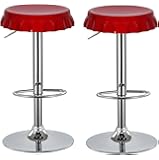 Amazon.com: Amerihome BS107SET Soda Cap Bar Stool Set, Red, 2-Piece ...