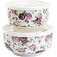 Amazon.com: Grace Teaware Pantry Porcelain Storage Bowls With Vented ...