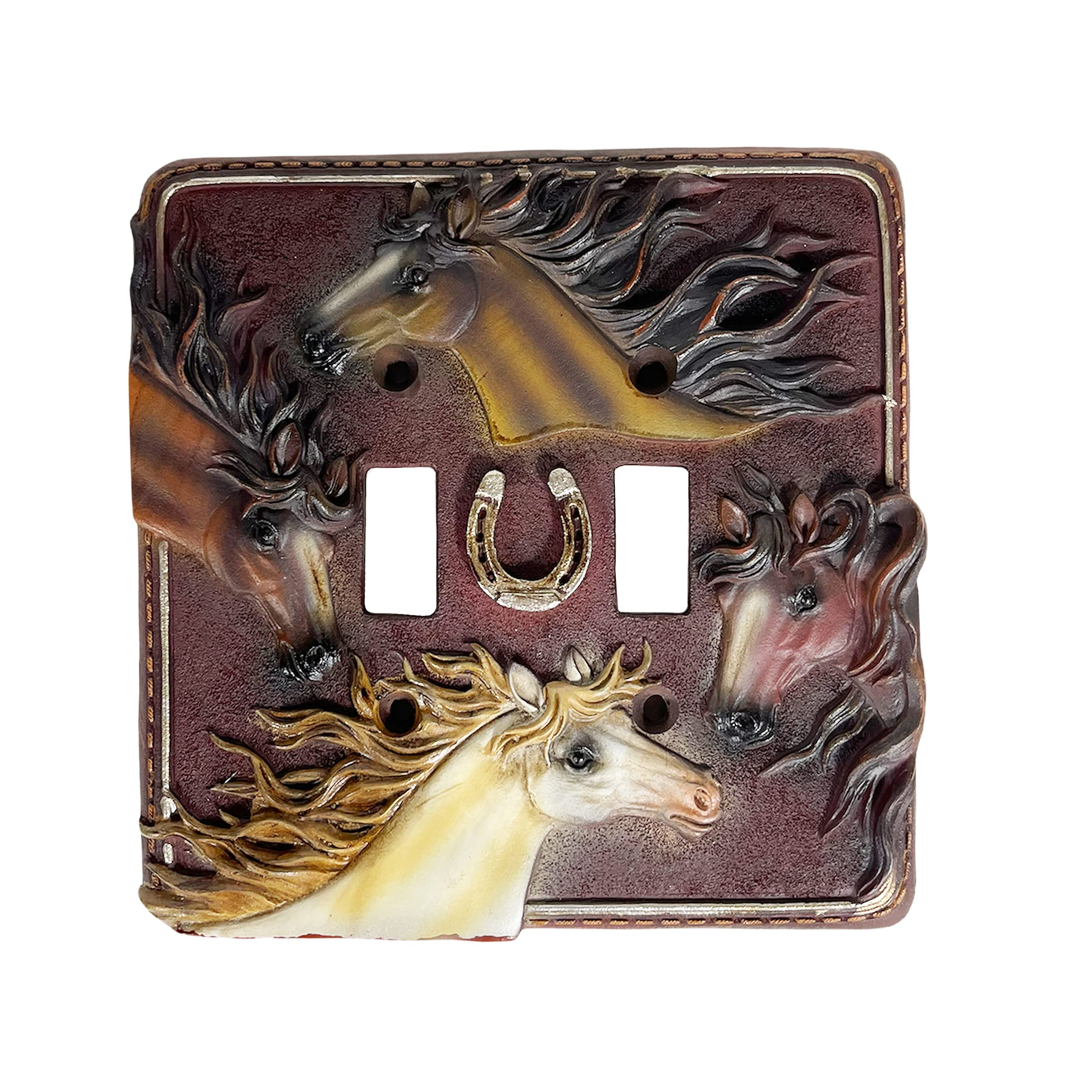 Urbalabs Western Cowboy Four Horses Rustic Horse Decorative Light ...