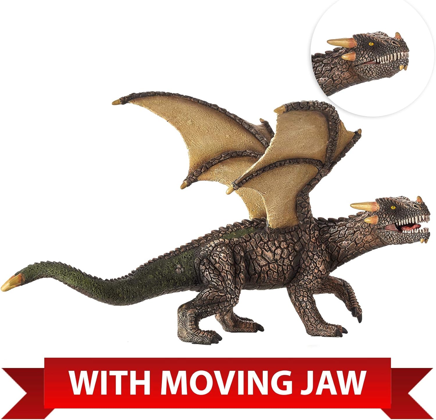 Amazon.com: MOJO Earth Dragon with Moving jaw Realistic Fantasy Toy ...