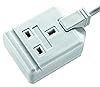 Masterplug Heavy Duty Single Socket Extension Lead, 10 Metres, White in ...