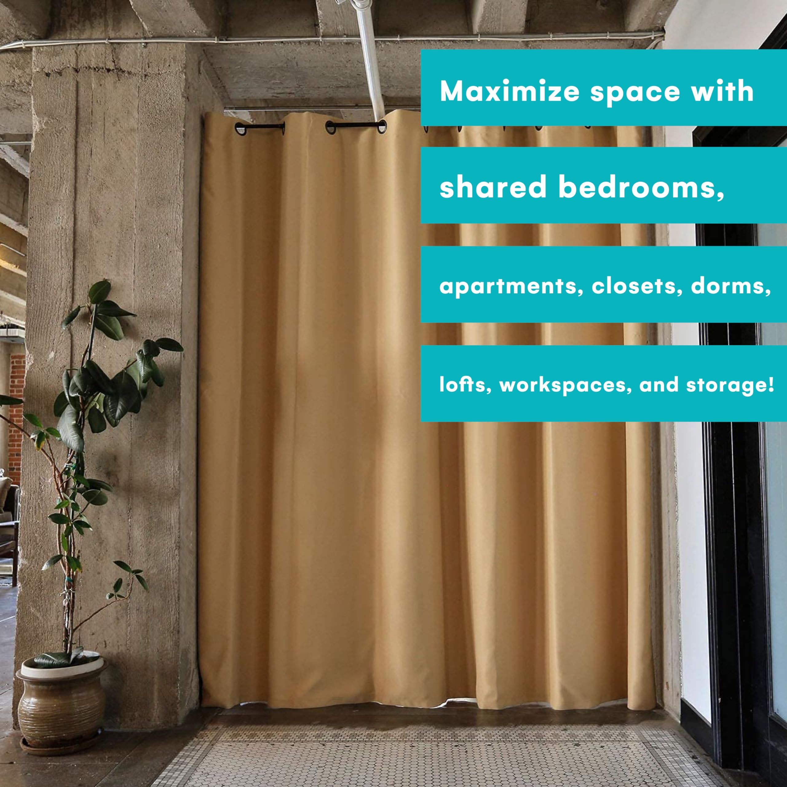 Room/Dividers/Now Premium Room Divider Curtain, 7ft Tall X 4ft Wide ...