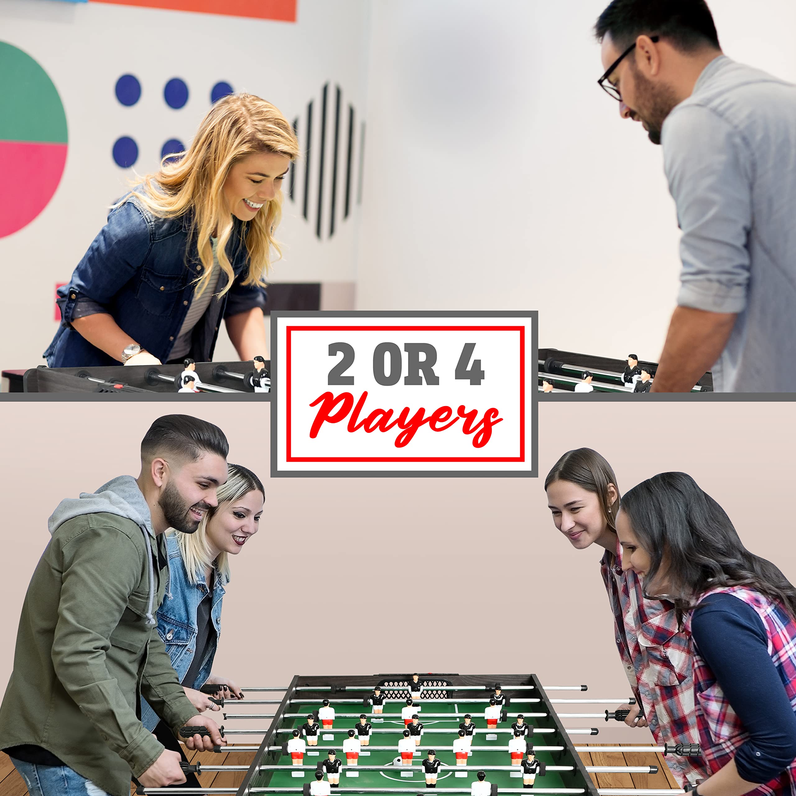 Mua SereneLife Full Size Foosball Table, 48" Foose Ball Set with 2 Mini ...